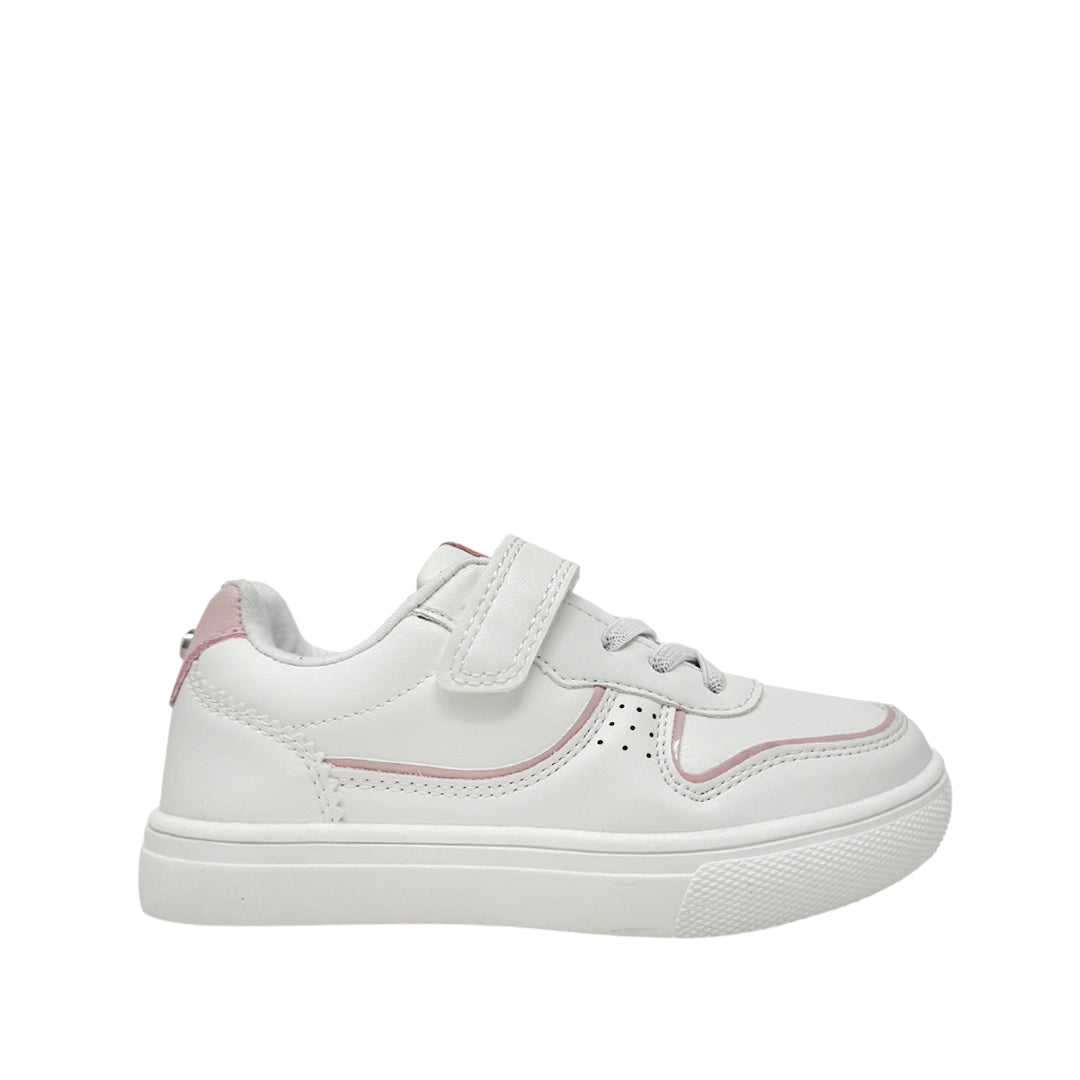 Tennis escolares Asha para infante color blanco y rosado - ADOC ...